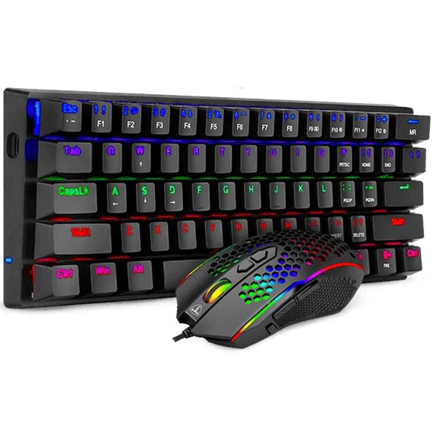 Kit Teclado Mouse T-Dagger Main Force Negro